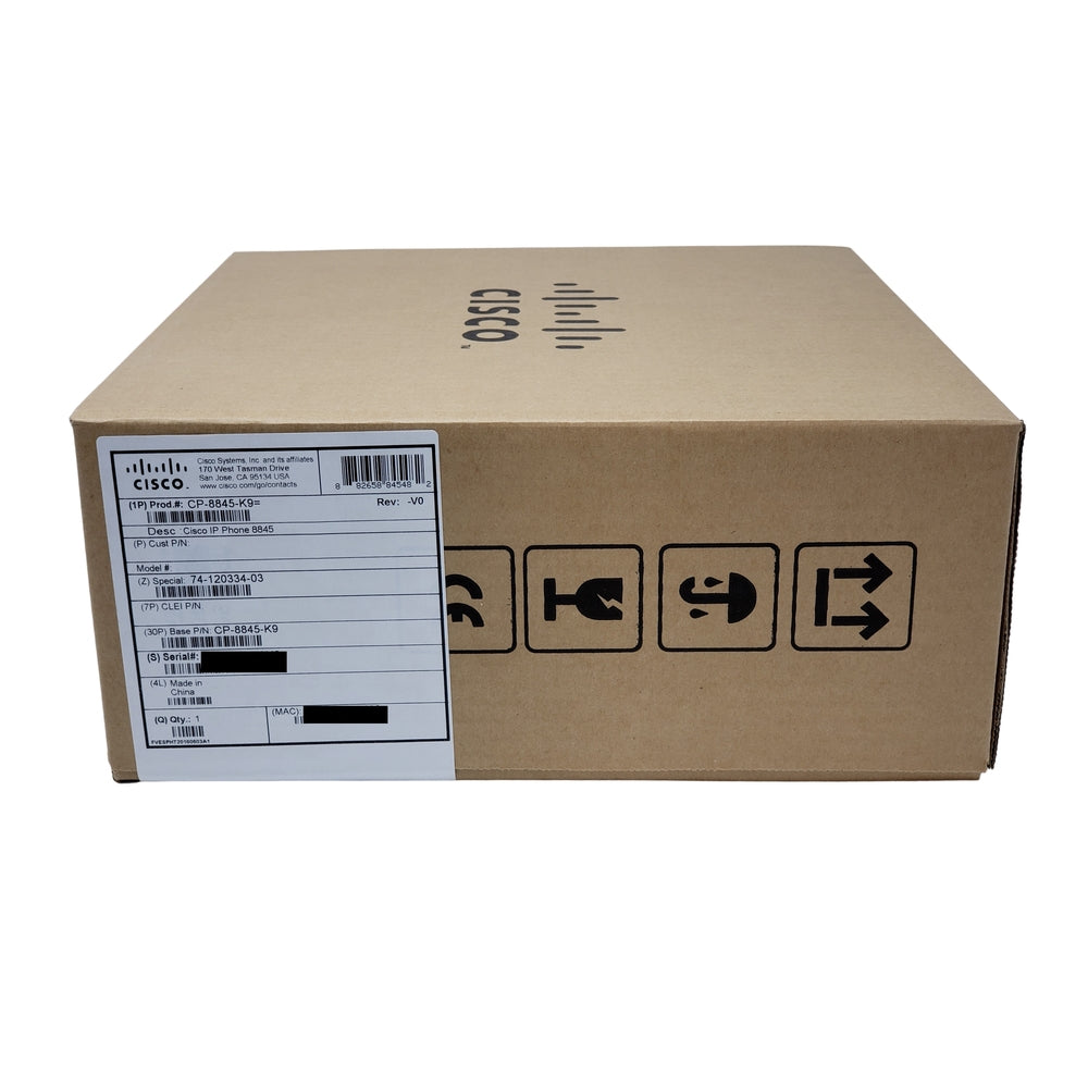 Cisco 8845 Gigabit IP Video Phone (CP-8845-K9) - Shop4Tele
