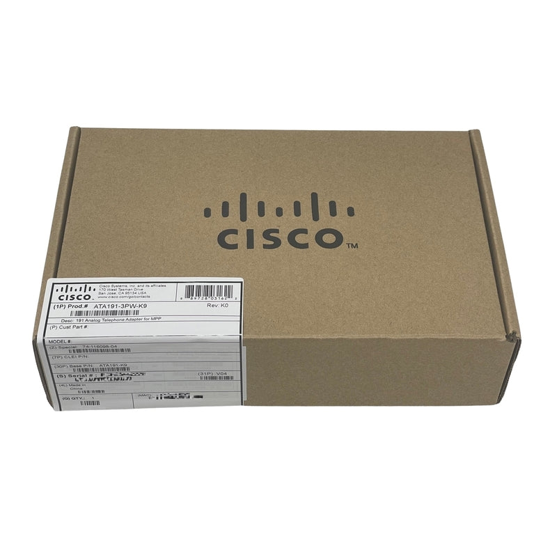 Cisco ATA191 Multiplatform Analog Terminal Adapter (ATA191-3PW-K9 ...